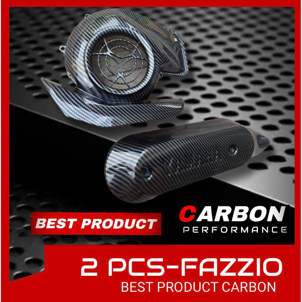 2 PCS - FAZZIO CARBON FAN AND FAZZIO CARBON KNALPIT cover 2 PCS ️Fazzio ...