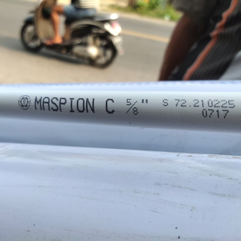 PVC pipe 1 METER/MASPION C pipe 1 METER Size 5/8" Inch / MASPION C PVC ...