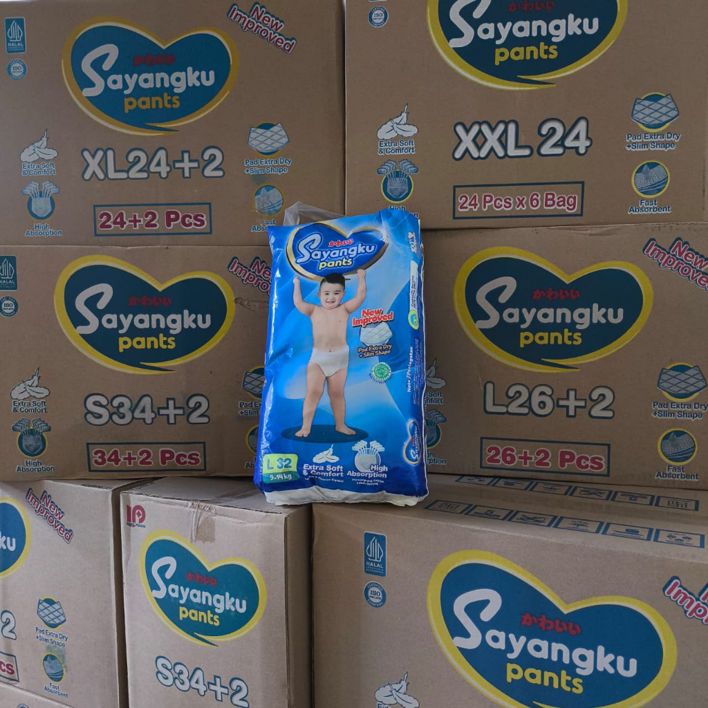 6 BAL Sayangku Pampers JUMBO PACK CARTON S, M, L, XL, XXL - Children ...