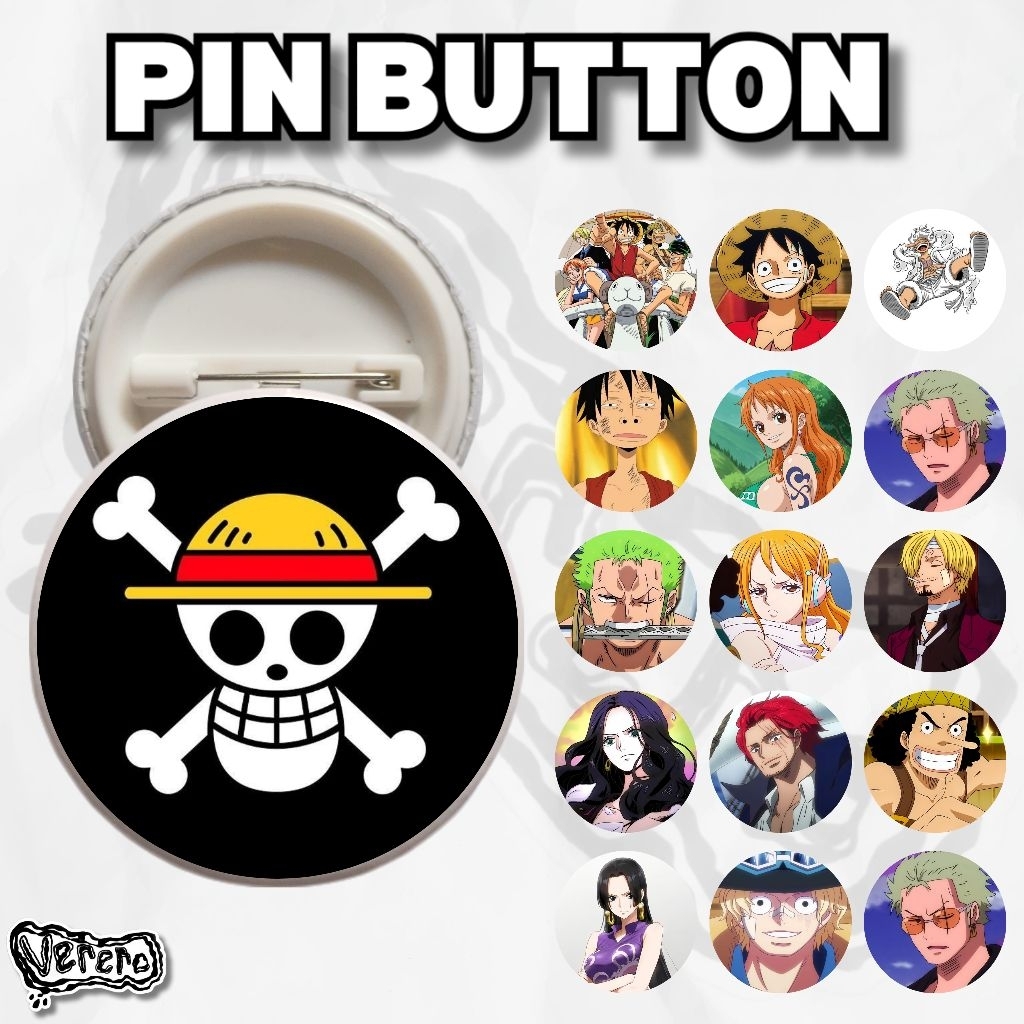One Piece Anime Pin Part 2 One Piece Luffy gear 5 zoro Usoppp Nami Flag ...