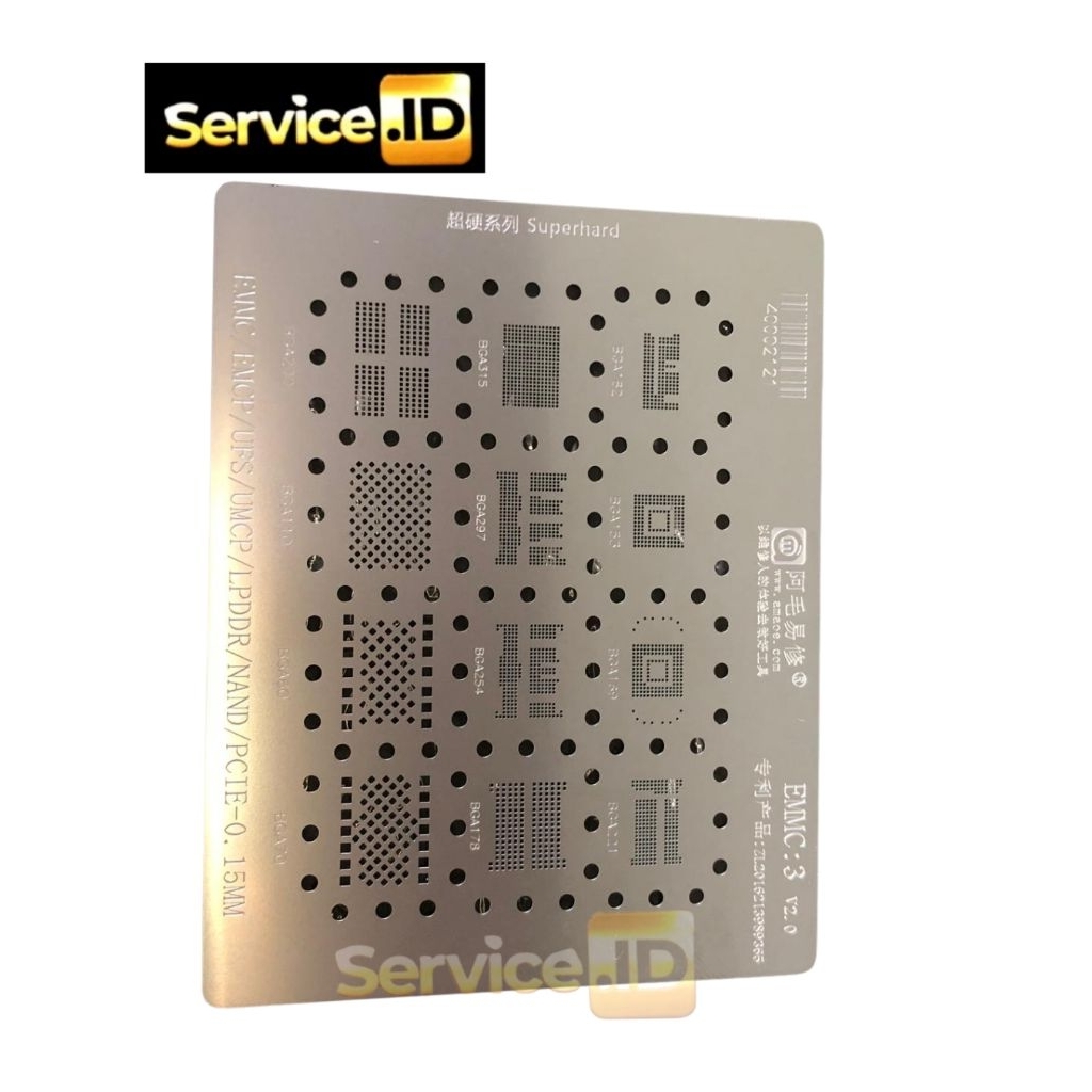 AMOE EMMC BGA PLATE: 3 UFS NAND UMCP AMAOE ORIGINAL BGA IC EMMC 3 PLATE/ AMOE ORIGINAL EMMC ...