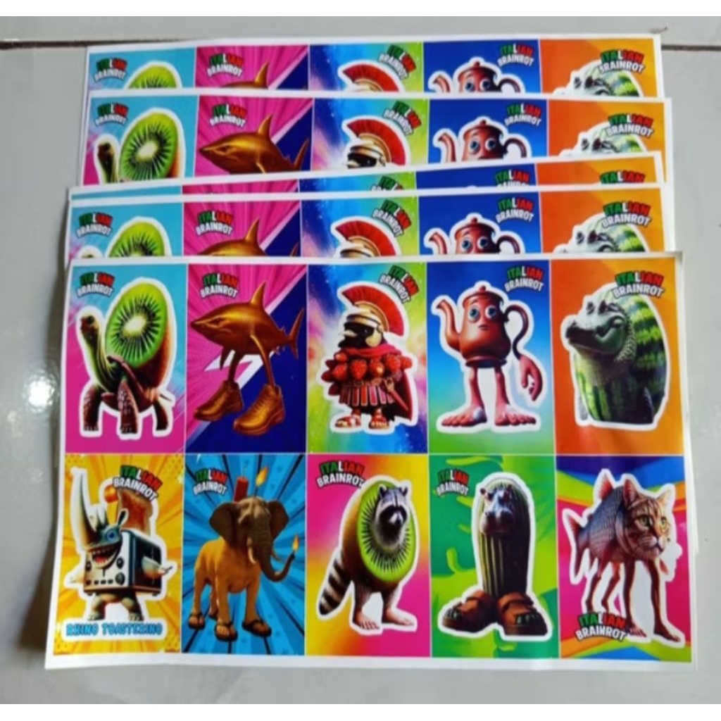 BRAINROT RHINO TOASTORINO ITALIAN STICKERS | Shopee Philippines