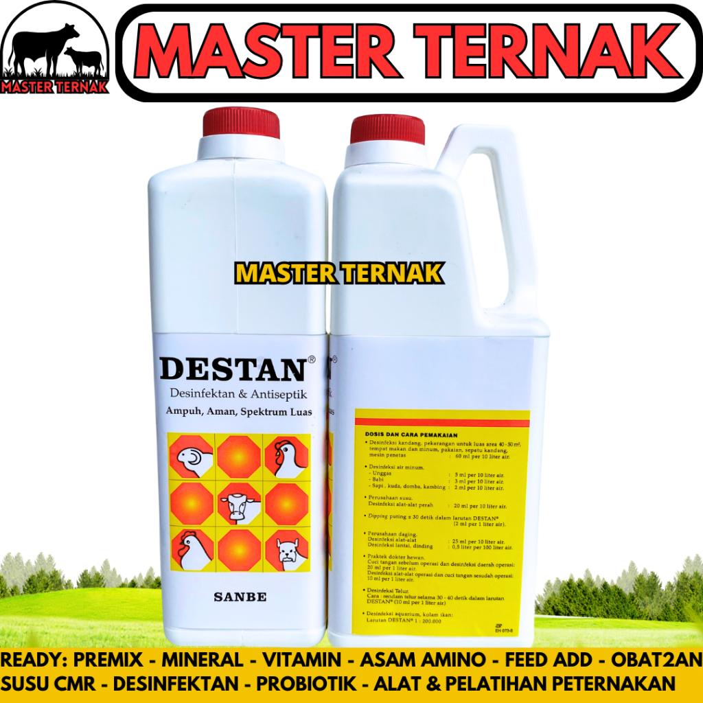 DESTAN 1 LITER SANBE - Disinfectant for Cages, Drinking Water & Chicken ...