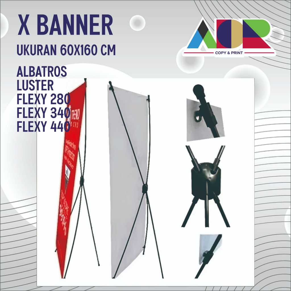 Print X Banner 60X160 / Print X Banner ALBATROS LUSTER FLEXY | Shopee ...