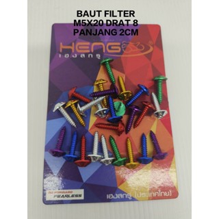 FILTER BOLT M5X20 CNC ALUMUNIUM SPOT MODEL PRICE for 1 bolt | Shopee Philippines