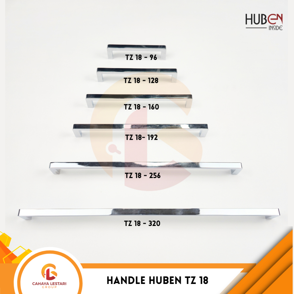 HUBEN TZ 18 - 160 CHROME Minimalist Door Handle / Drawer Pull | Shopee ...