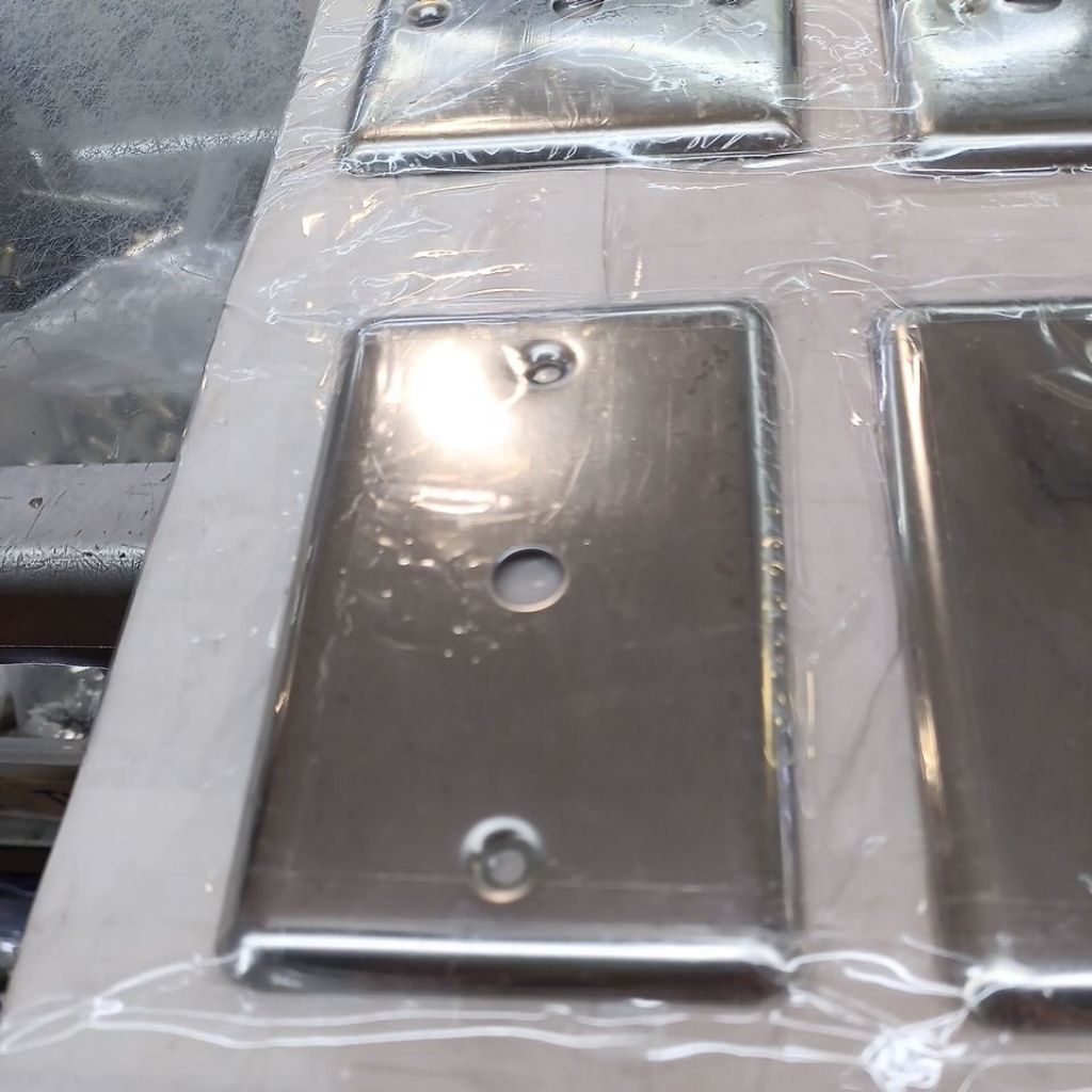AKAI/RCA 1 Hole Rectangular Audio Panel Stainless Steel Faceplate ...
