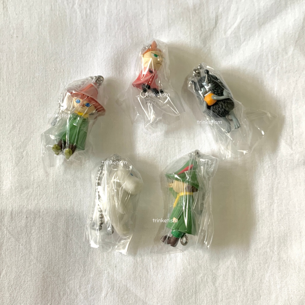 Moomin keychain figure miniature gachapon bandai little my snufkin the ...