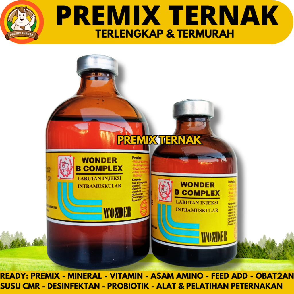 WONDER B COMPLEX 100 ML - Vit B COMPLEX for Farm Animals - Vitamin B ...