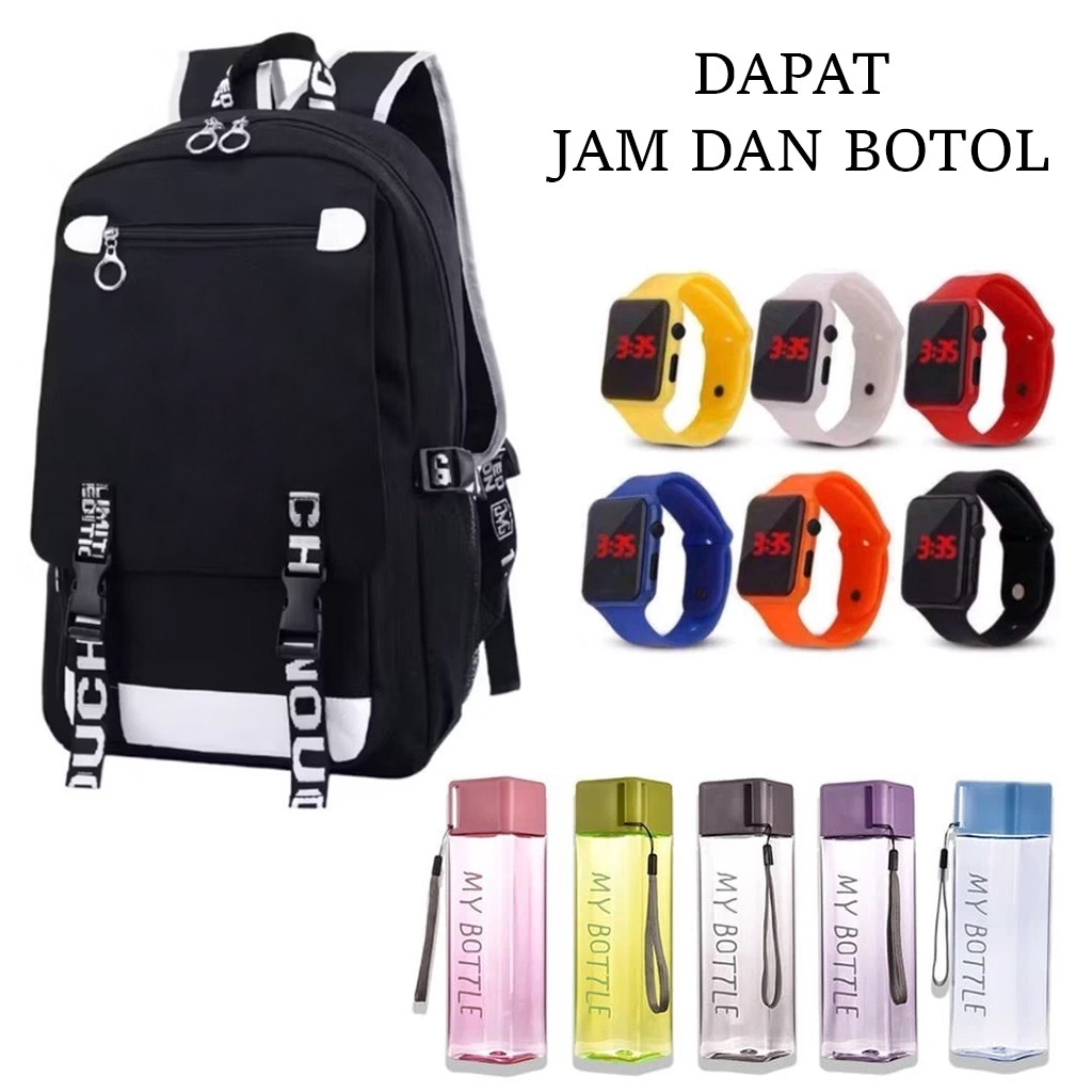 Plain children's school backpacks for elementary school and junior high ...