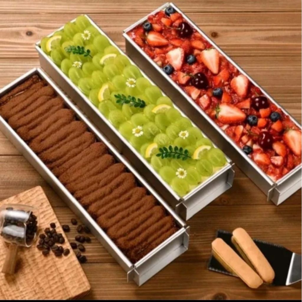 1 set Tiramisu cake pan plus pokean / stainless steel tiramisu cake pan ...