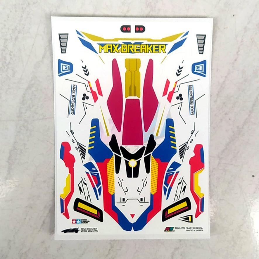 Max Breaker Sticker - Gundam - White Body - Vinyl Lam. Glossy Glossy ...