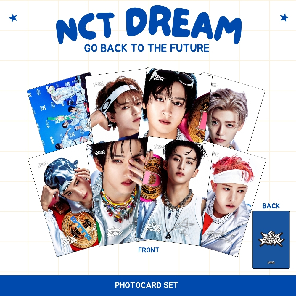 PHOTOCARD NCT DREAM GO BACK TO THE FUTURE 2SISI 8 PCS KPOP UNOFFICIAL ...