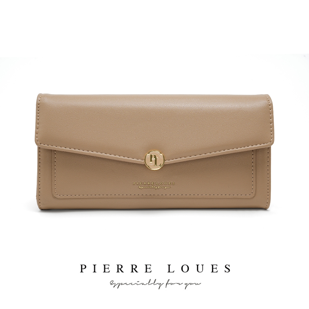 PIERRE LOUES Fuji Wallet Women's Long Wallet Made of Premium Microfiber ...