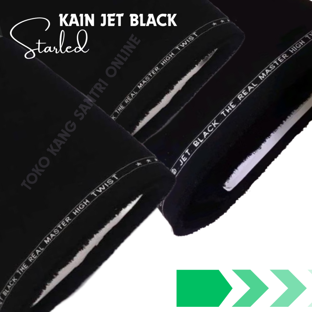 PARK BLACK HIGH TWIST JET FABRIC | Shopee Philippines