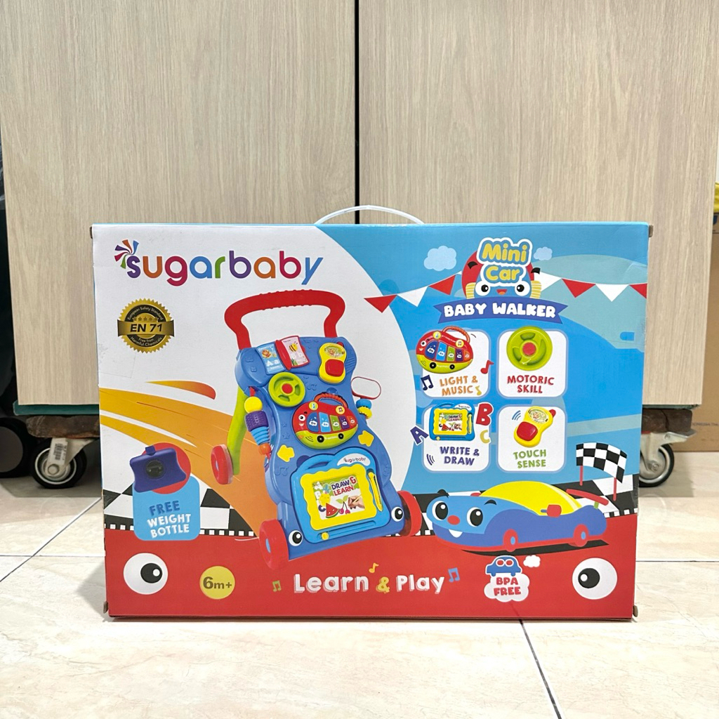 [100% New Original] Sugar Baby Mini Car Push Walker Baby Walker 5in1 ...