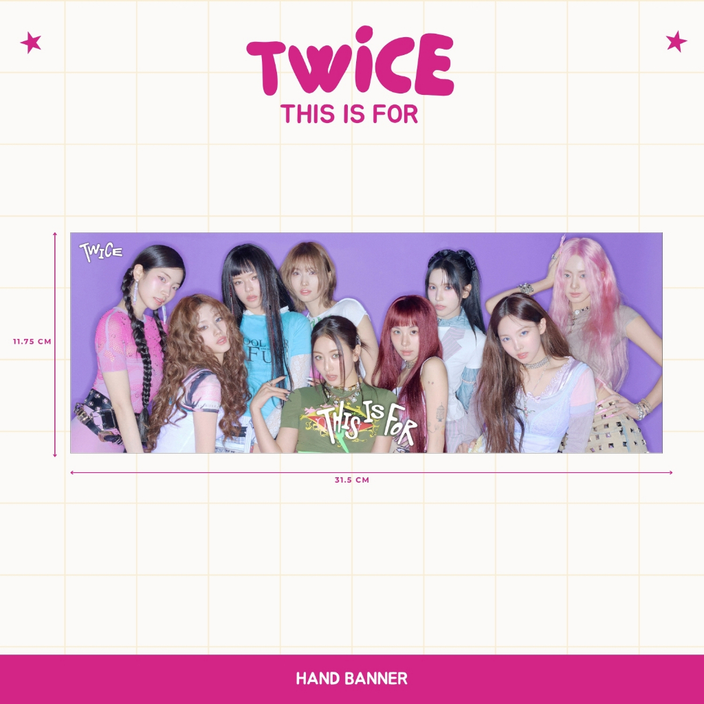 GLOSSY HAND BANNER TWICE THIS IS FOR HANDBANNER KPOP UNOFFICIAL JIHYO ...