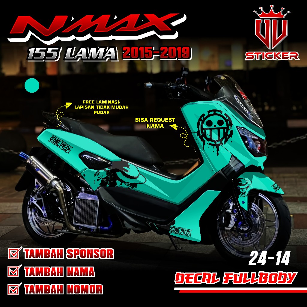 Full Body Decal Sticker Yamaha NMAX LAMA 155 OLD 2015 2016 2017 2018 ...