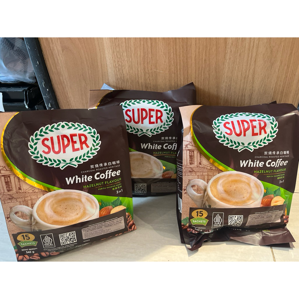 Super white coffee hazelnut 540g | Shopee Philippines