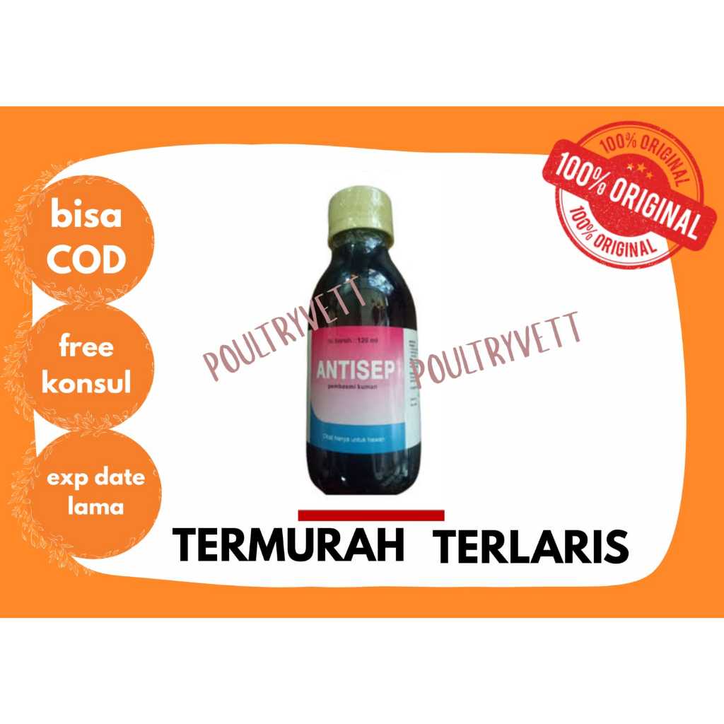 (DESINFECTANT) ANTISEP 120ML MEDION | SPRAY MEDICINE | Cage Bacteria ...
