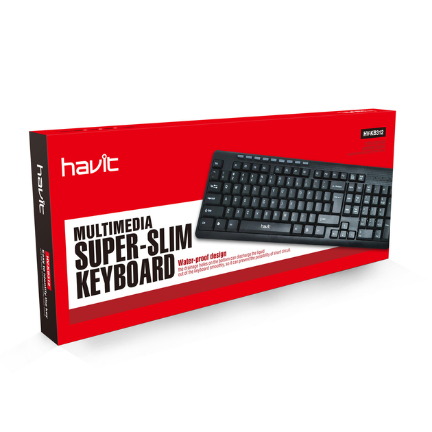 Havit HV-KB312 multimedia super-slim keyboard | Shopee Philippines