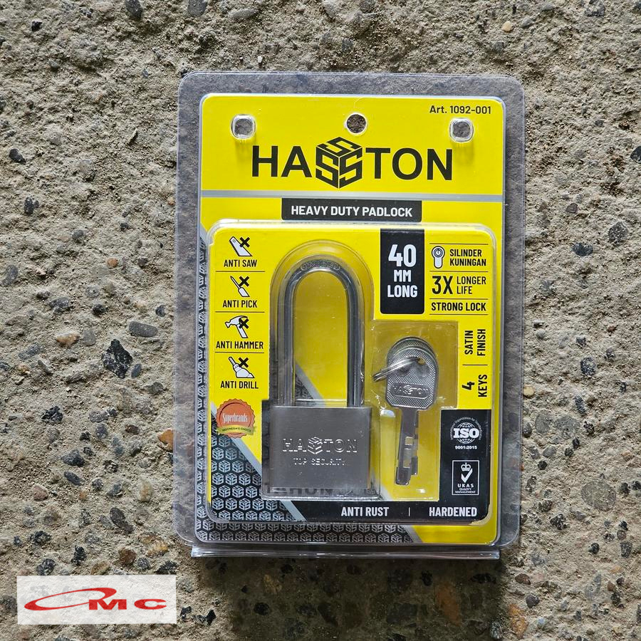 Long Neck Satin Padlock 40mm 1092-001 Hasston Prohex Heavy Duty Lock ...