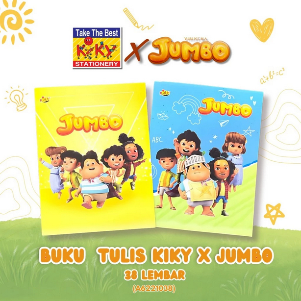 (1 PACK) KIKY VIS1 NOTEBOOK 32, 38, 42, 58 SHEETS / CUTE VIRAL MOTIF ...