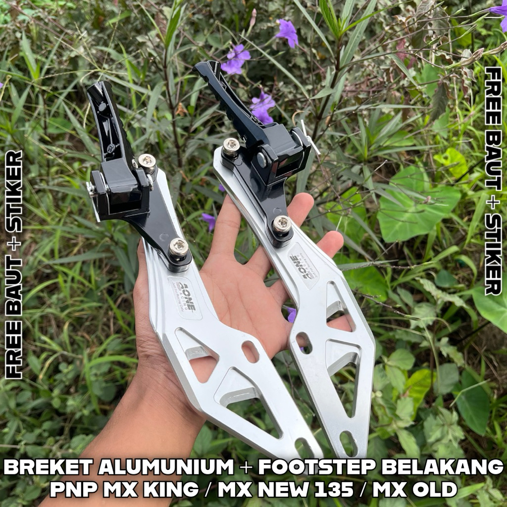 PNP MX KING Rear Footstep Set Original A-One Aluminum Breket (Free ...