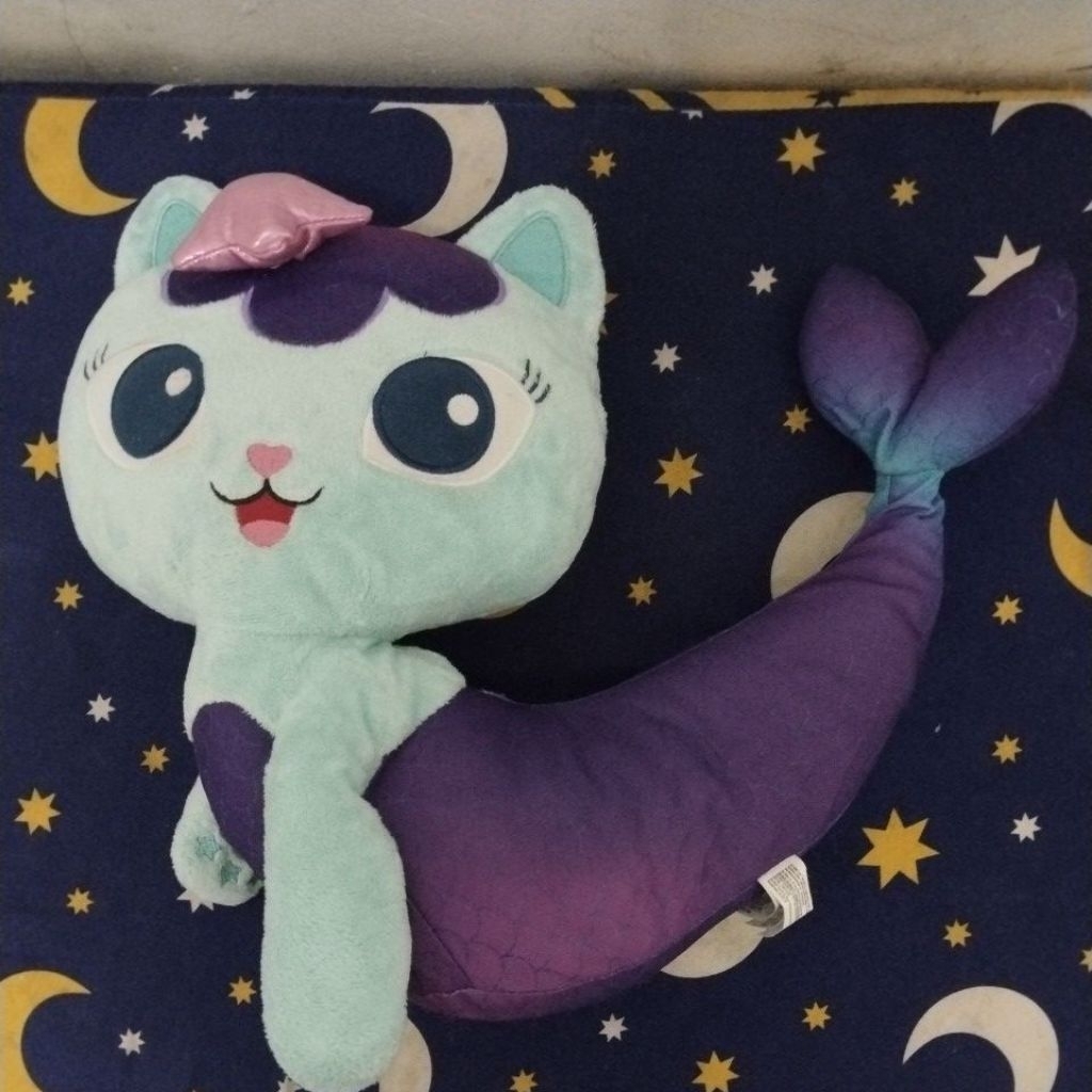 JUMBO Gabby's Dollhouse Painted stuffed animal Dreamworks half cat/half ...