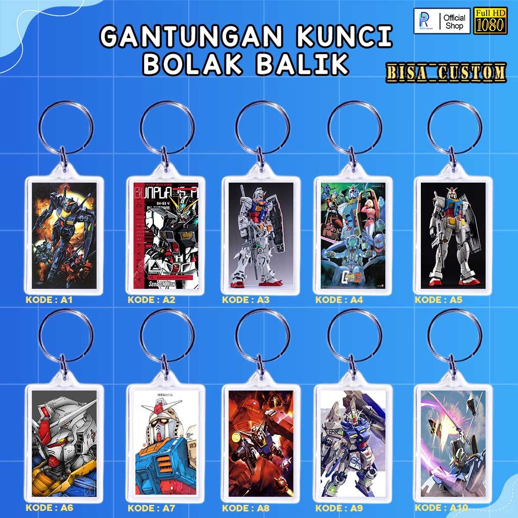 GANTUNGAN ACRYLIC GUNDAM KEYCHAINS / GUNDAM KEYCHAINS / K21 GUNDAM ...