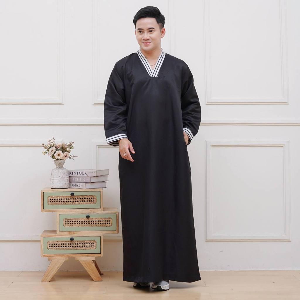 DEBBY STORE - HABIBI & HAROMAIN men's robe original woven muslim robe ...