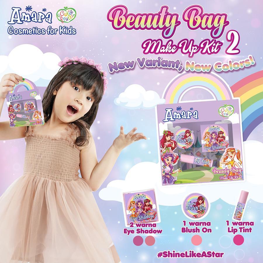 Amara Kids Beauty Bag Make Up Kit safe children's toy Halal BPOM ...