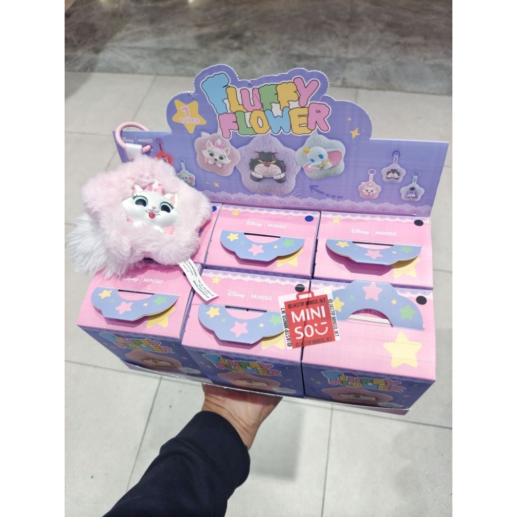 MINISO Blind Box Bag Charm DISNEY Fluffy Season Collection Lying Flower ...