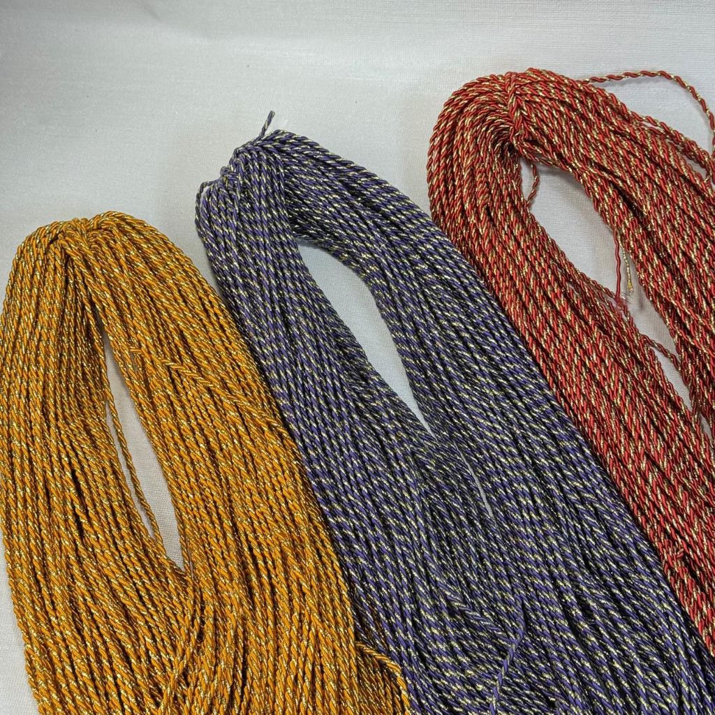 10 Yards - Metallic Twisted Rope / Gold List Rope / Bracelet Rope ...