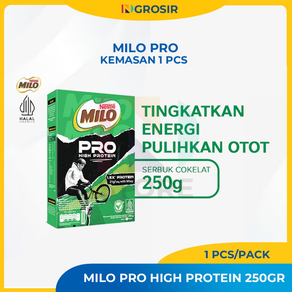 Nestle Milo Pro High Protein 250 Gram Packaging 1 PCS | Shopee Philippines