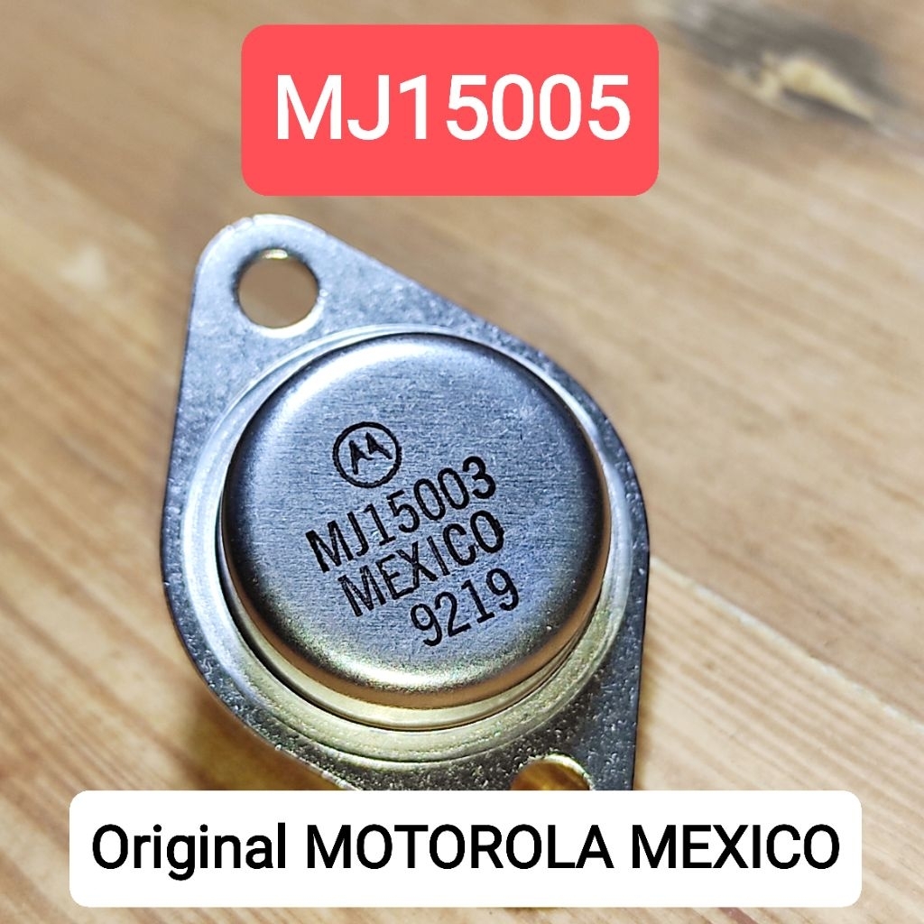 MJ15003 Original MOTOROLA MEXICO Original MJ 15003 Transistor Jengkol ...