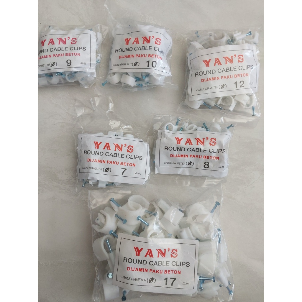 Yan's clamp | Yan electrical cable clamps concrete nails 7mm 8mm 9mm ...