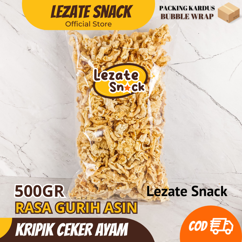 Chicken Feet Chips 500GR Kiloan Savory Crispy/ Boneless Flourless ...