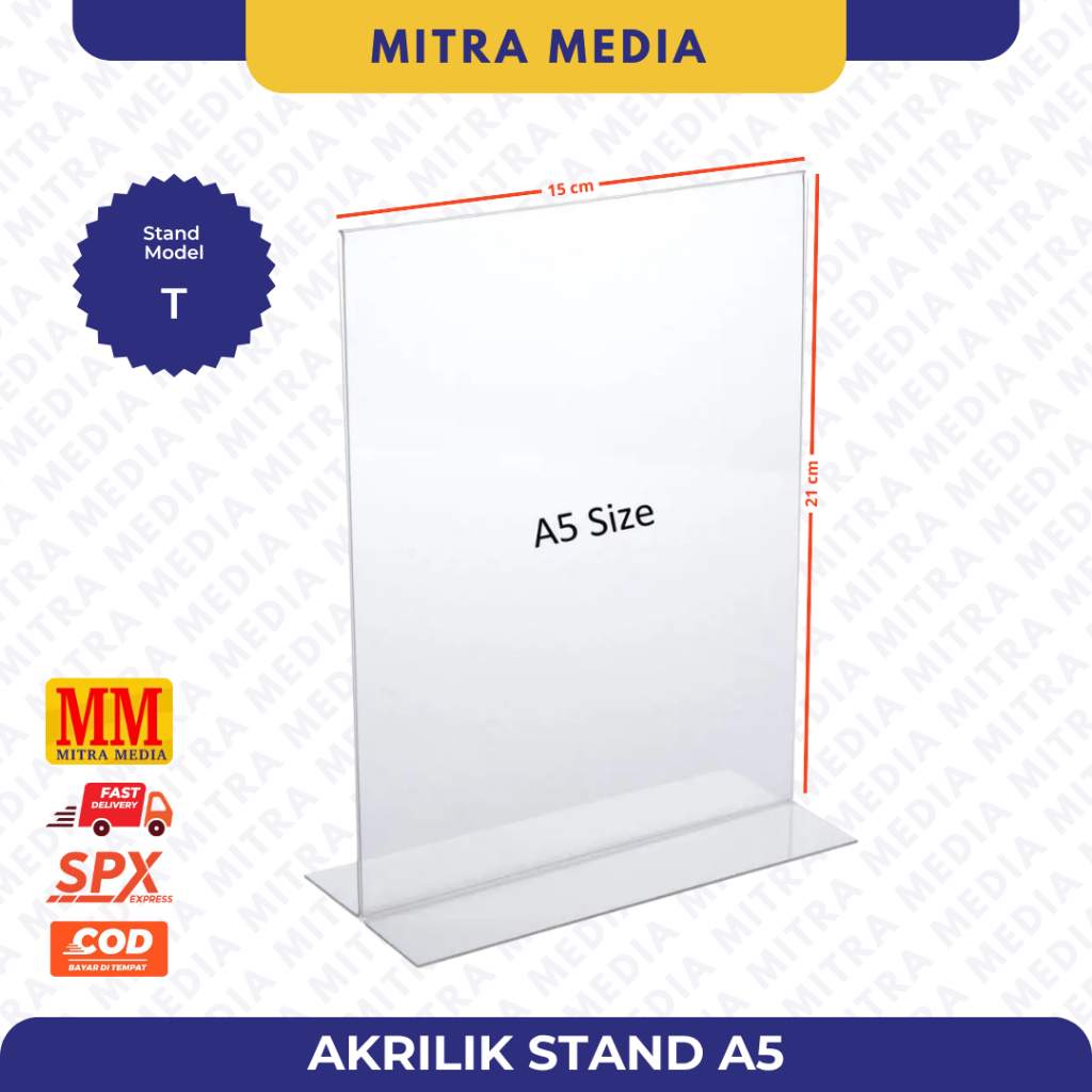 ACRYLIC STAND A5 / ACRYLIC Brochure MODEL T / ACRYLIC DISPLAY 2MM ...
