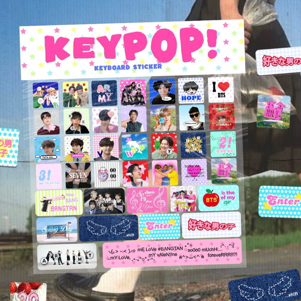 Keypop keyboard stickers | Bts, svt, bonedo | Shopee Philippines