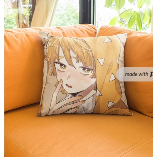 ZENITSU PILLOW/ANIMA KIMETSU NO YAIBA ZENITSU SOFA PILLOW | Shopee ...