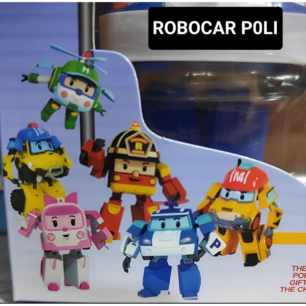 Robocar Pioli toy/Transforming Robot/Poly car robot with Random Motif ...