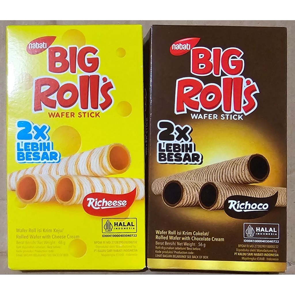 Nabati Big Rolls 48/56g Box - Wafer Roll Cream Sticks | Shopee Philippines