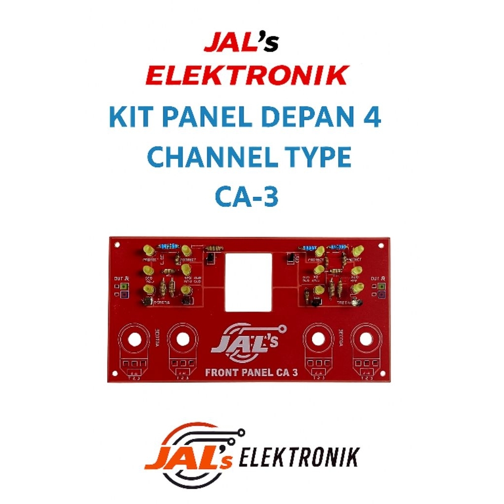 4 CHANNEL FRONT PANEL KIT TYPE CA-3 | Panel Box Ampli CA3 JALs | Shopee ...