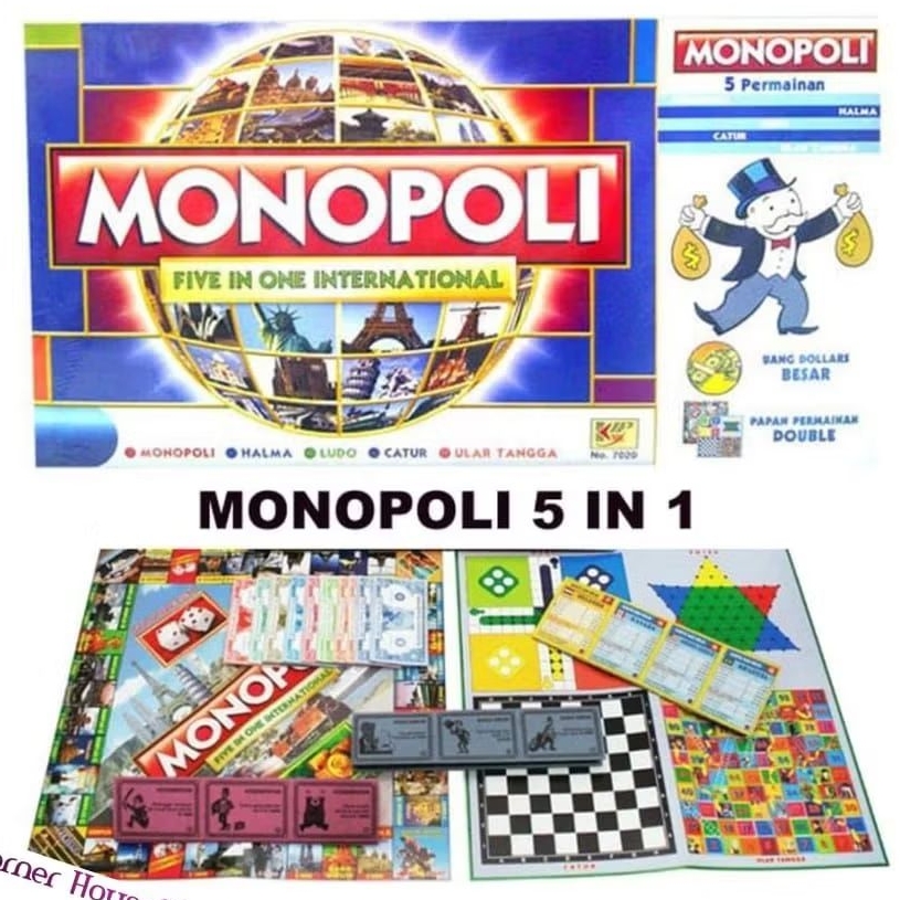 5in1 INTERNATIONAL MONOPOLY TOY | INTERNATIONAL MONOPOLY 5in1 FAMILY ...