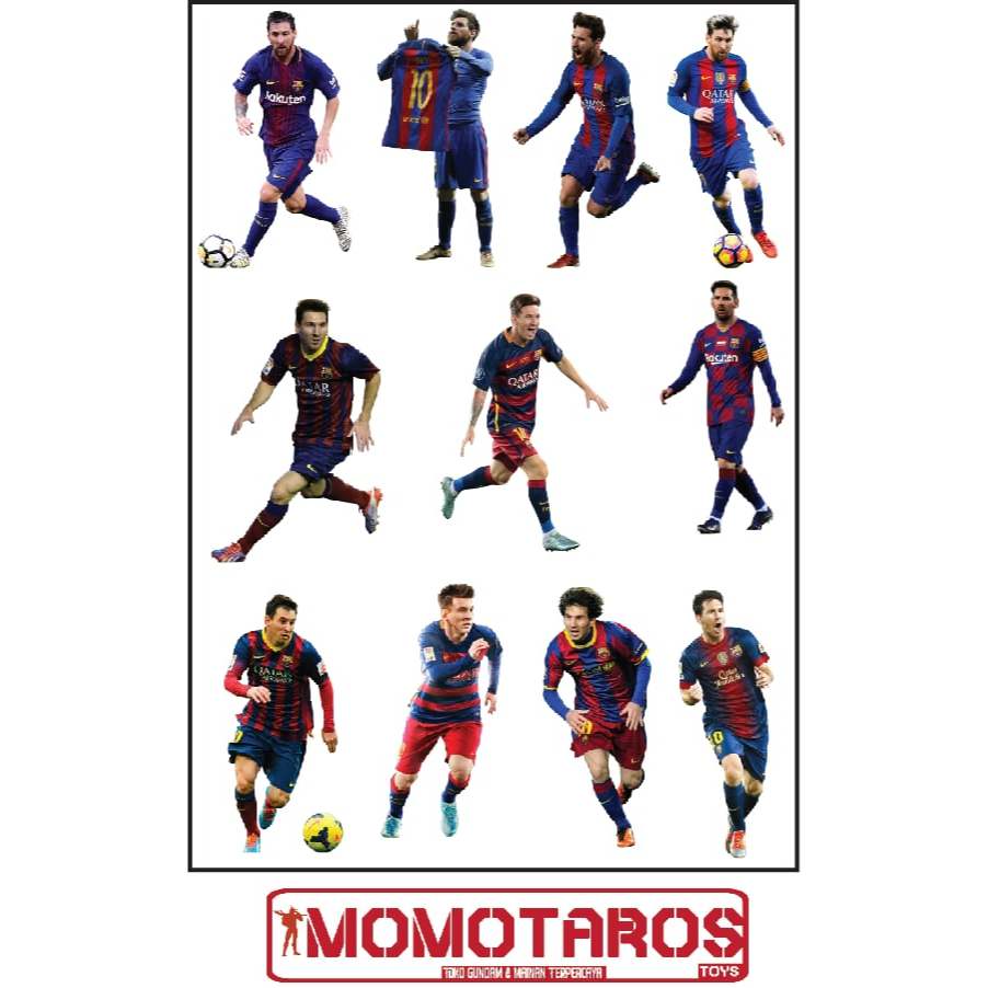 Lionel Messi Barcelona PSG Argentina soccer Sticker 1 pc | Shopee ...