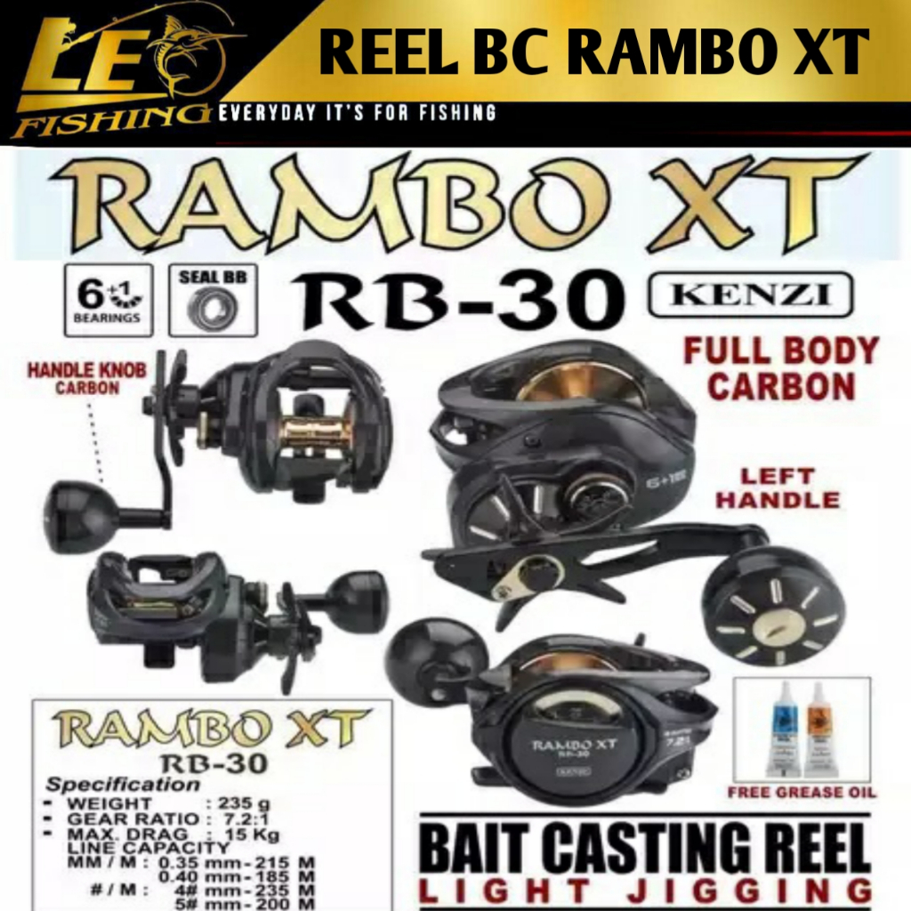 KENZI RAMBO XT REEL BAITCASTING REEL FISHING | Shopee Philippines