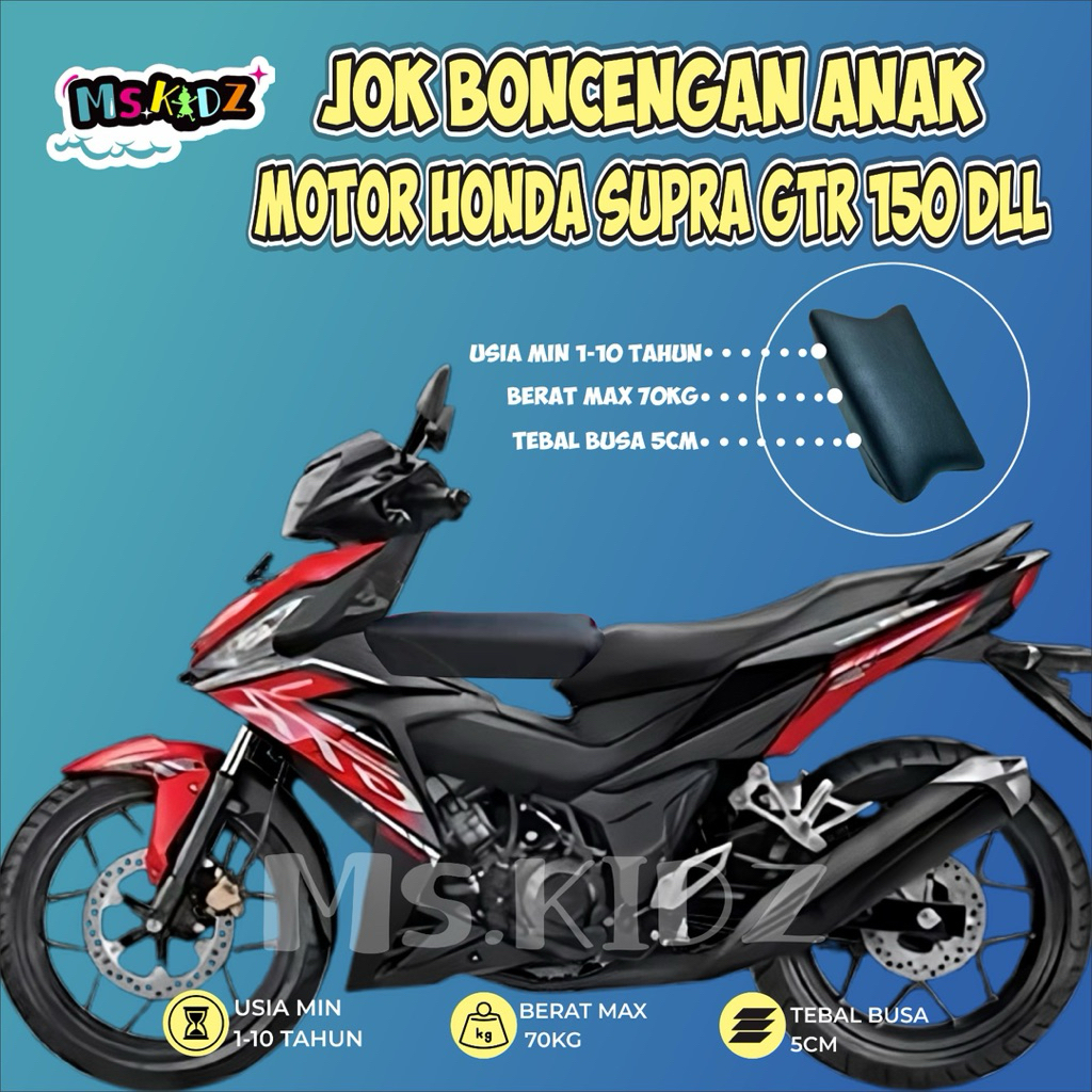 HONDA SUPRA GTR 150 Motorcycle Child Pillion Seat. Duck Motorcycle ...