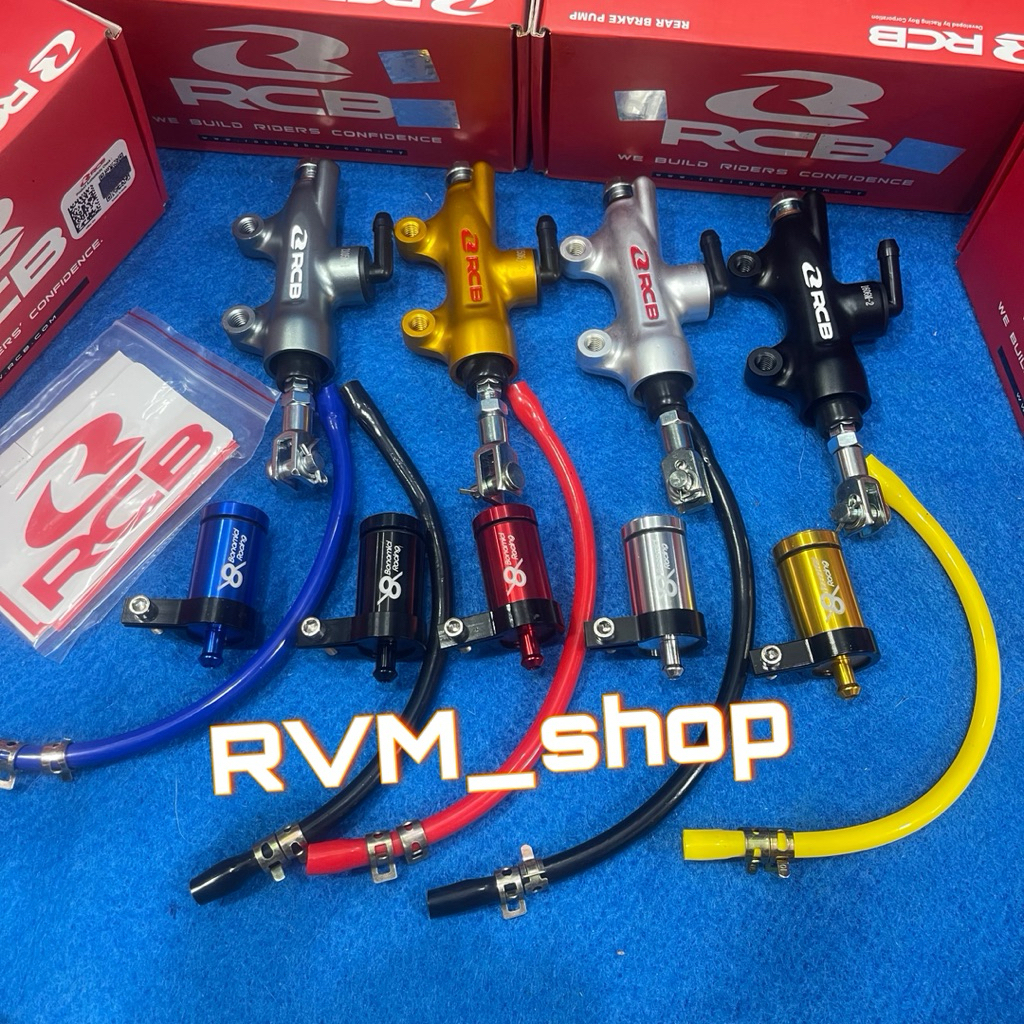 RCB S1 14MM REAR MASTER SET PACKAGE + CNC TUBE + UNIVERSAL CNC BRACKET ...