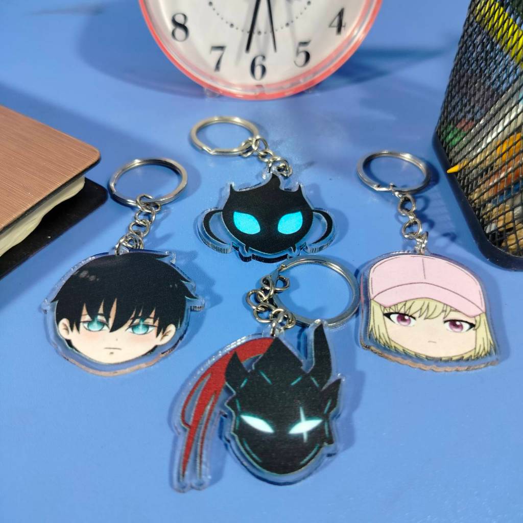 GANTUNGAN Acrylic Keychain - Keychain Manhwa Solo Leveling - Sung Jin ...